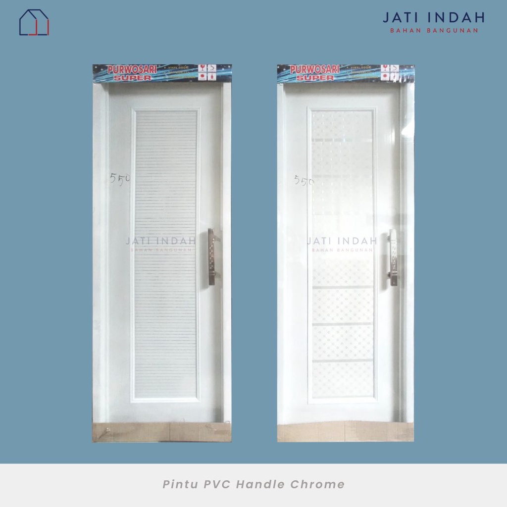 Jual Pintu Kamar Mandi PVC Premium Purwosari Super + Handle | Shopee ...