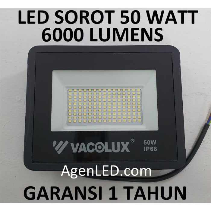 Jual Lampu sorot Led lampu tembak floodlight 50w vacolux garansi 1 ...