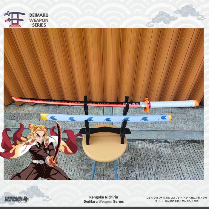 Jual Replika Pedang Kyojuro Rengoku Anime Kimetsu No Yaiba - Pedang ...