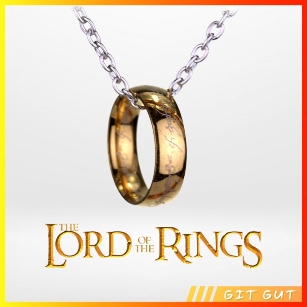 Jual Necklace Kalung LOTR Lord of The Rings One Ring Ruling Ring ...