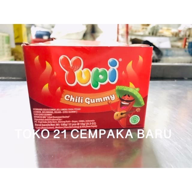 Jual Yupi CHILI GUMMY 1 box isi 12 pcs | Permen Yupi Jeli Jelly Murah ...