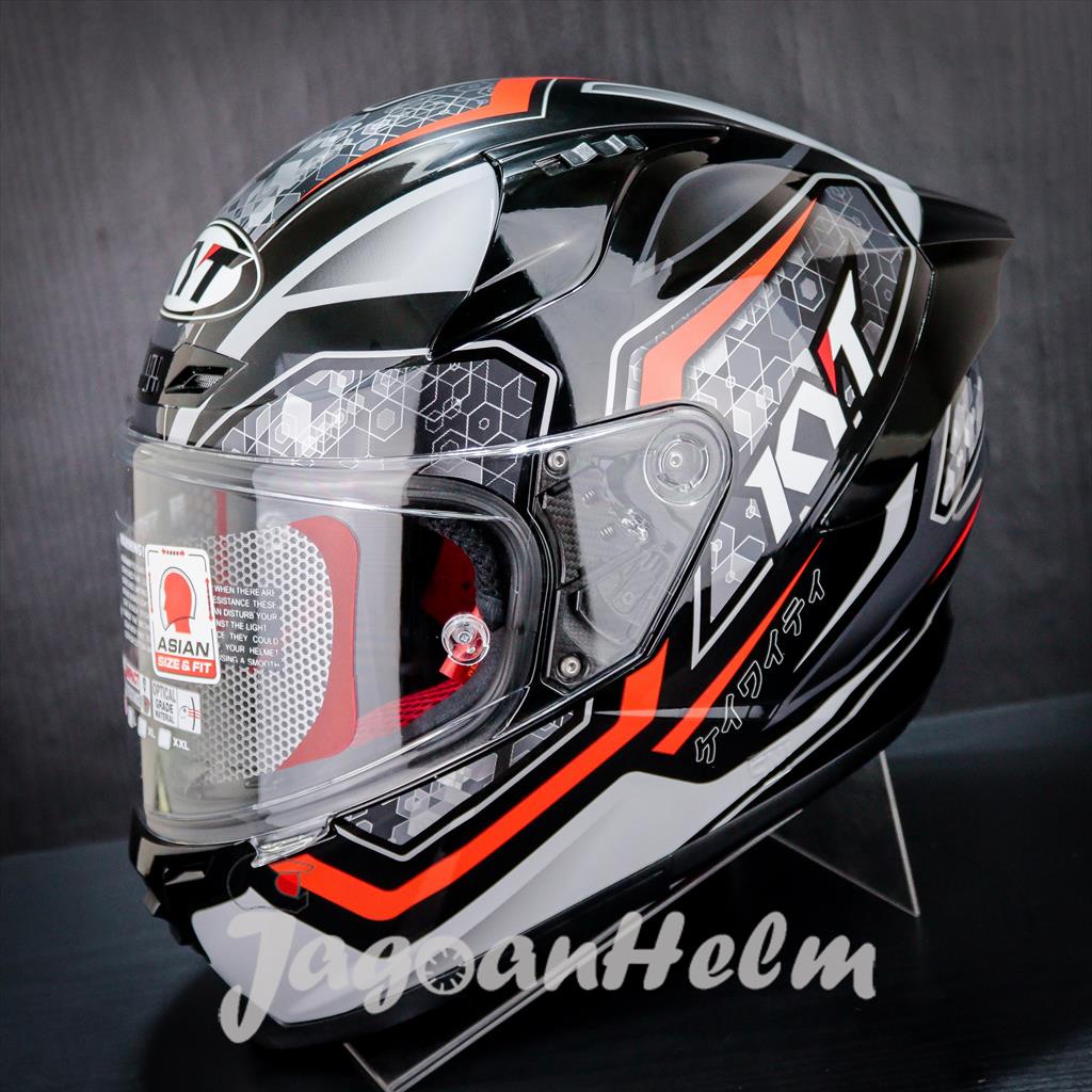 Jual KYT HELM STRIKER #1 | BLACK RED | SINGLE VISOR | Shopee Indonesia