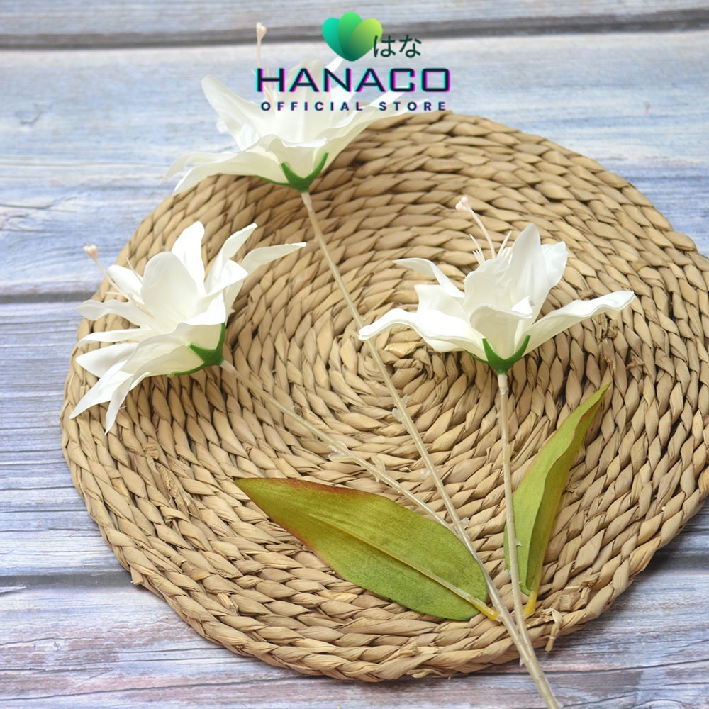Jual HANACO - SAYULILI Tangkai Panjang Cabang 3 Bunga Lili Palsu Lily ...