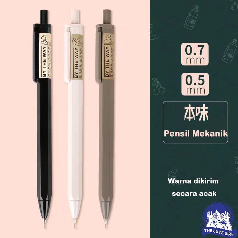 Jual 0.5mm/0.7mm pensil Mekanik Sederhana Siswa HB Pensil Otomatis ...