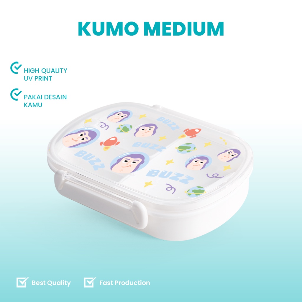 Jual Otello Custom Kumo Lunch Box Tempat Makan Putih Aesthetic Kotak ...