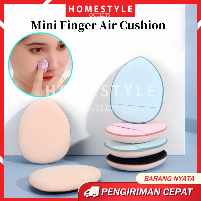 Jual Mini Finger Spons Puff Air Cushion Concealer Bedak Foundation Spon ...