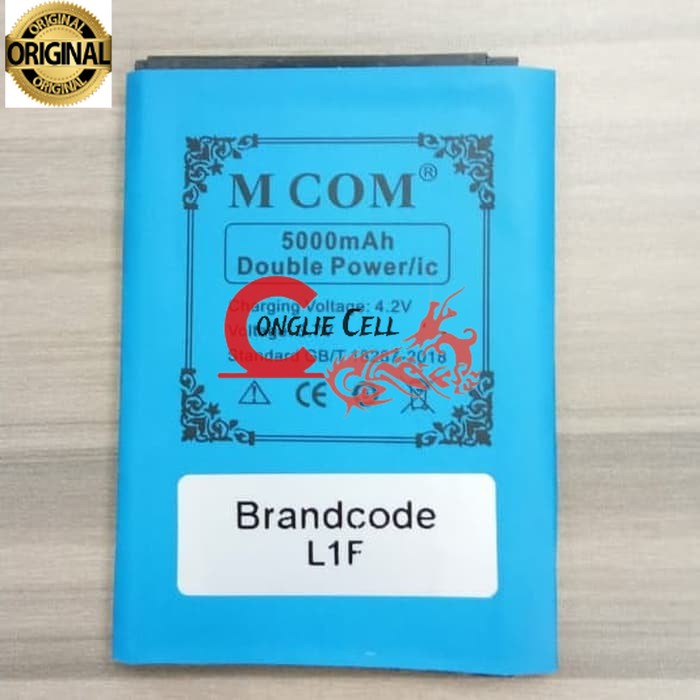 Jual Battery Batre Baterai Double Power Mcom Brancode Brand Code Brandcode L1F Kapasitas 5000 ...
