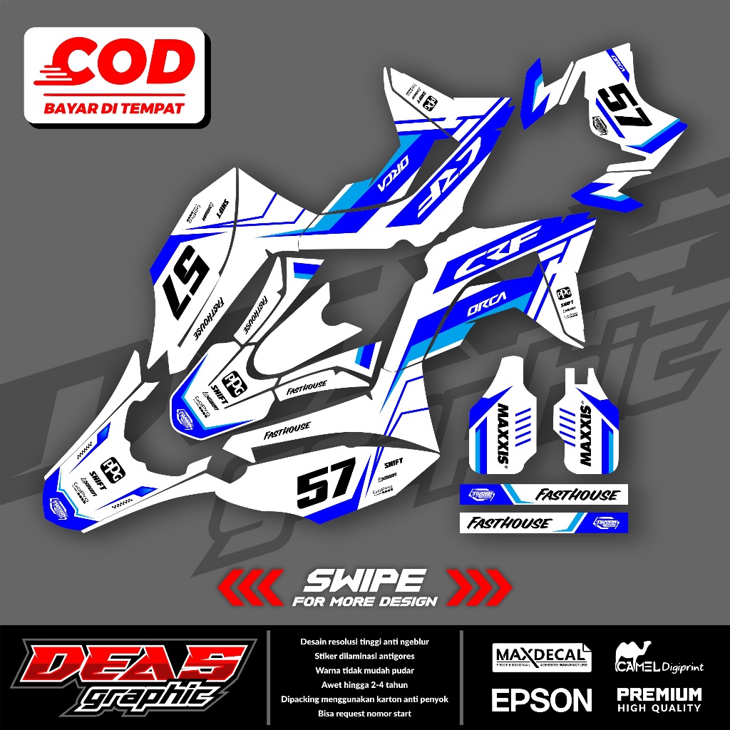 Jual Decal CRF Fullbody Sticker Crf Decal Honda Crf 150L Decal Crf Full ...
