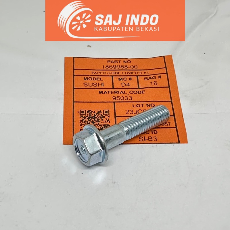 Jual 26 BAUT 12 m8x35 TOPI BOLT FLANGE PANJANG 3,5cm ORI | Shopee Indonesia