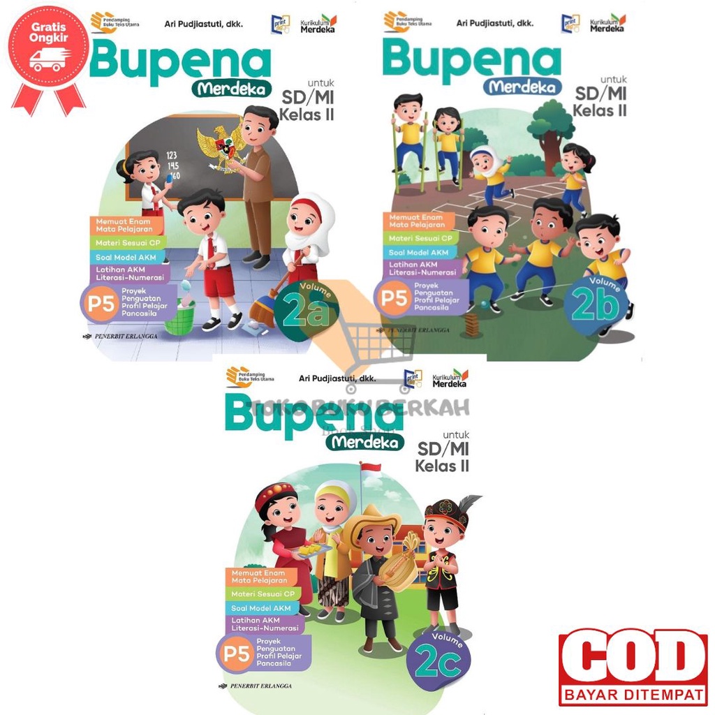 Jual Bupena Kelas 2A 2B 2C 2D SD/MI - Kurikulum Merdeka Penerbit ...