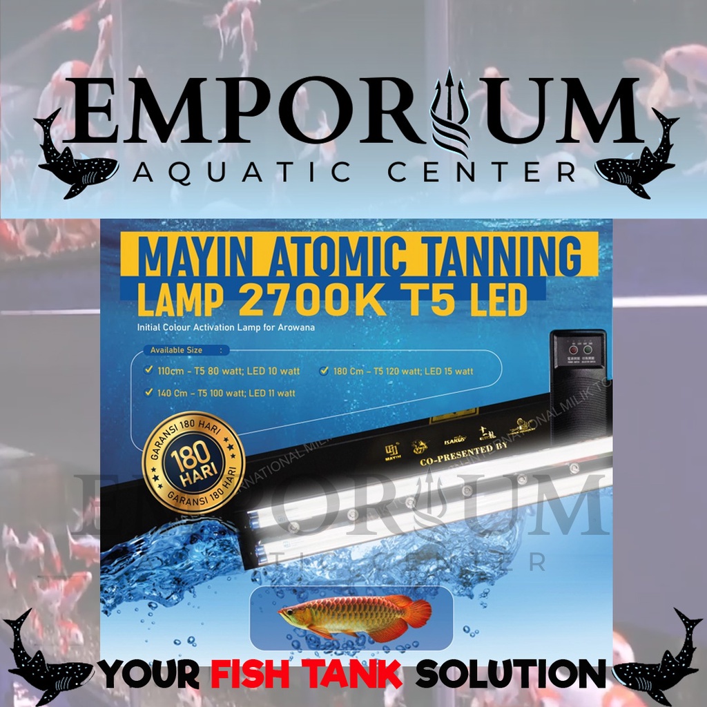 Jual Mayin Atomic Lampu Tanning 2700K - 110CM T5 Lampu akuarium tanning ...