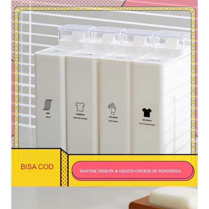 Jual Laundry Detergent Bottle Botol Tempat Cuci Detergent Softener ...