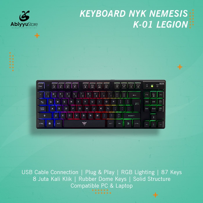 Jual Neww Keyboard PC Gaming NYK Nemesis Legion K-01 Keyboard Komputer ...