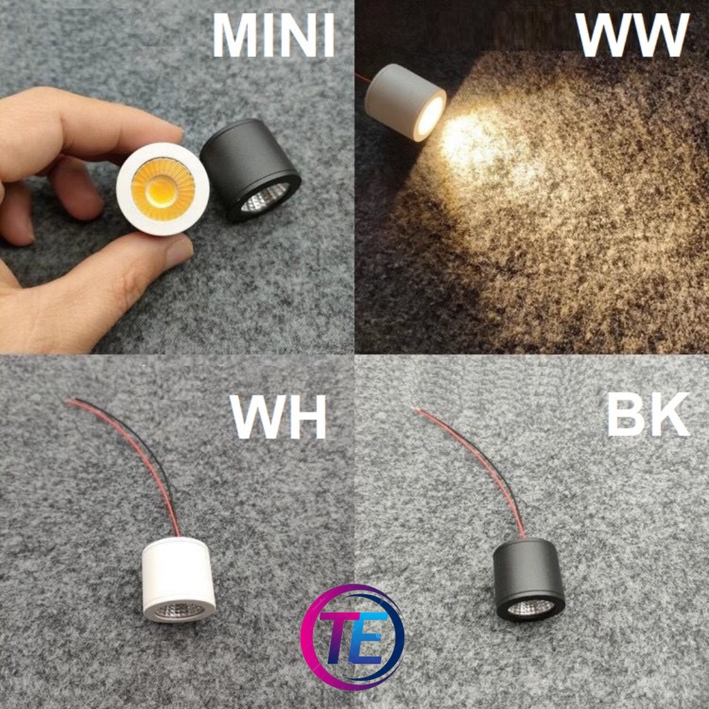 Jual LAMPU DOWNLIGHT OUTBOW MINI 3W TEMPEL Lampu Downlight Mini 220v 3w ...