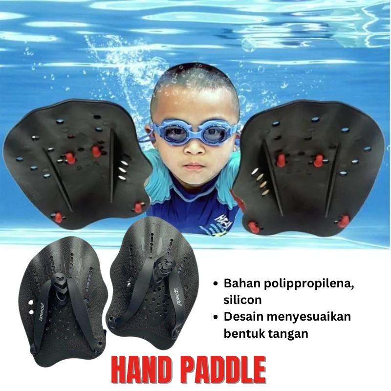 Jual Hand Paddle Renang All Size / Alat Bantu Renang Ukuran Anak Dewasa ...