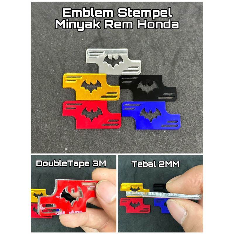 Jual Emblem Minyak rem acrilic Untuk motor Honda beat scoopy vario 110 ...