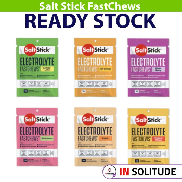Jual SaltStick Electrolyte FastChews Chewable Fast Chew Sachet 10 ...