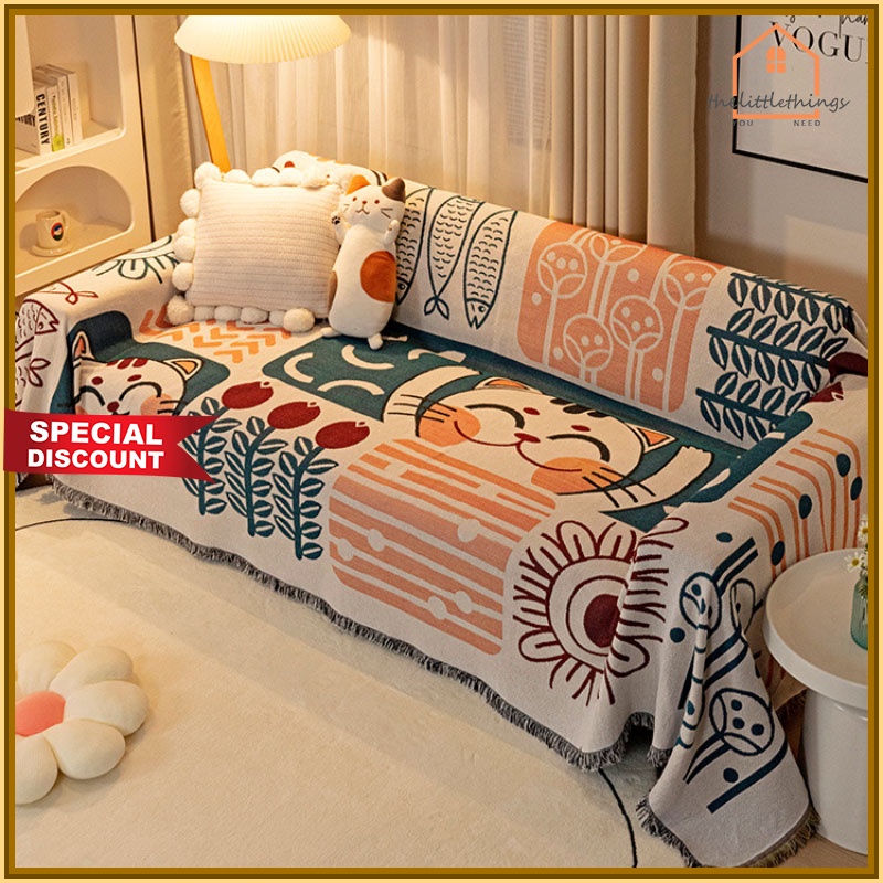 Jual Little Things COD Penutup Sofa Full Motif Kartun / Full Cover Sofa ...