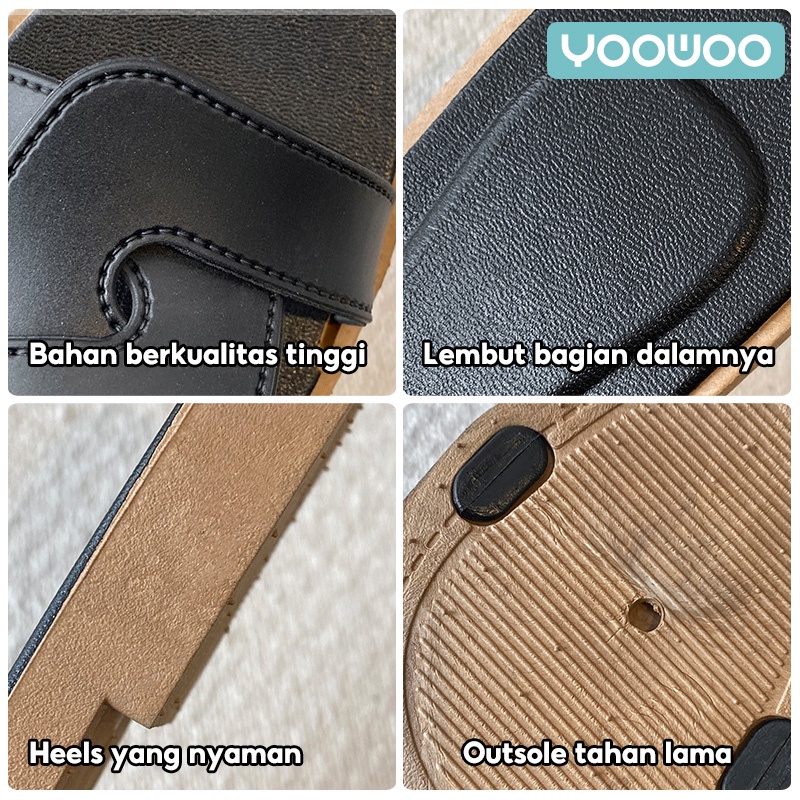 Jual YooWoo sendal slop/sandal rumah / sandal wedges baru /Sandal ...