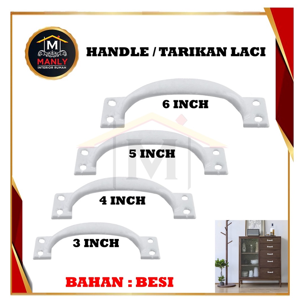 Jual Tarikan Laci Handle Gagang Laci Pintu Lemari Tarikan Besi 3 4 5 6 ...