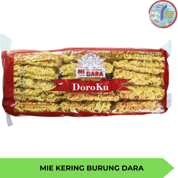 Jual Mie Kering Keriting Doroku | Mi Cap Burung Dara 600 Gr | Shopee ...