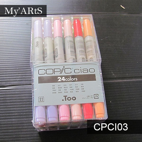 Jual Copic Ciao Marker Set 24 Warna Basic Dual Point Spidol Comic Manga ...