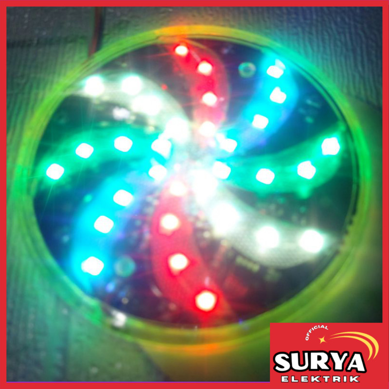 Jual Modul Lampu LED RGB 12V Variasi Otomotif Kipas Bulat 8 cm | Shopee ...