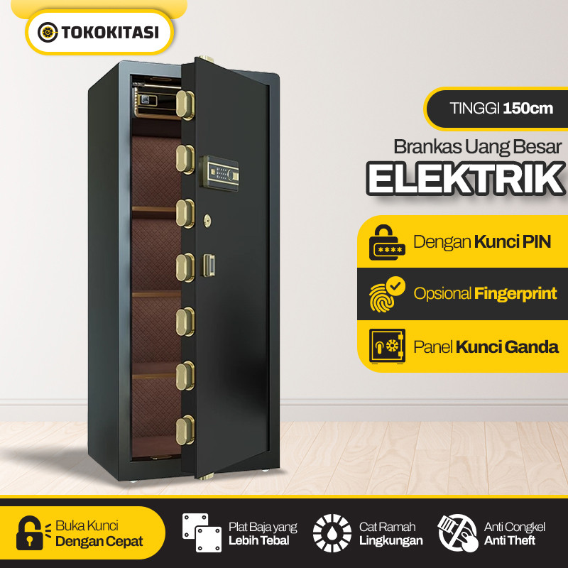 Jual BRANKAS UANG BRANGKAS BESAR ELEKTRIK UKURAN 150CM INCLUDE PIN DAN ...