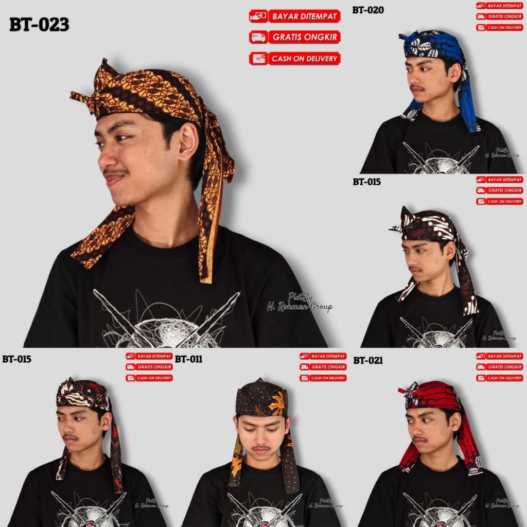 Jual Bendo Khas Sunda | Ikat Kepala Praktis Motif Batik | Blangkon ...