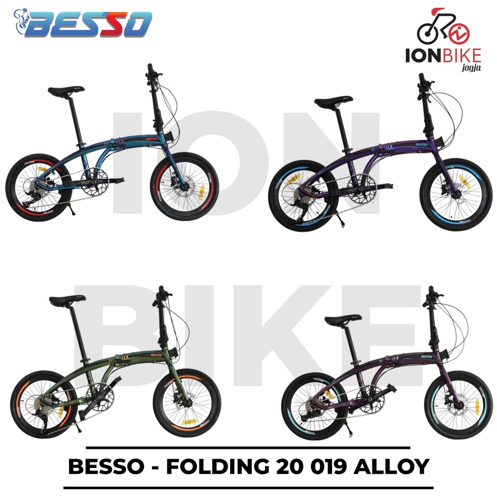 Jual Sepeda Lipat 20 BESSO 019 Frame Alloy 1x10 Speed Crank Hollowtech ...