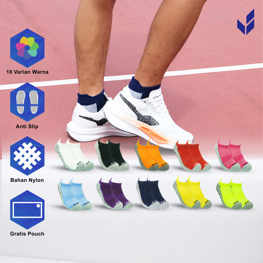 Jual JTZ Sport Kaos Kaki Running Anti Slip Fit Mata Kaki Original Kaos ...