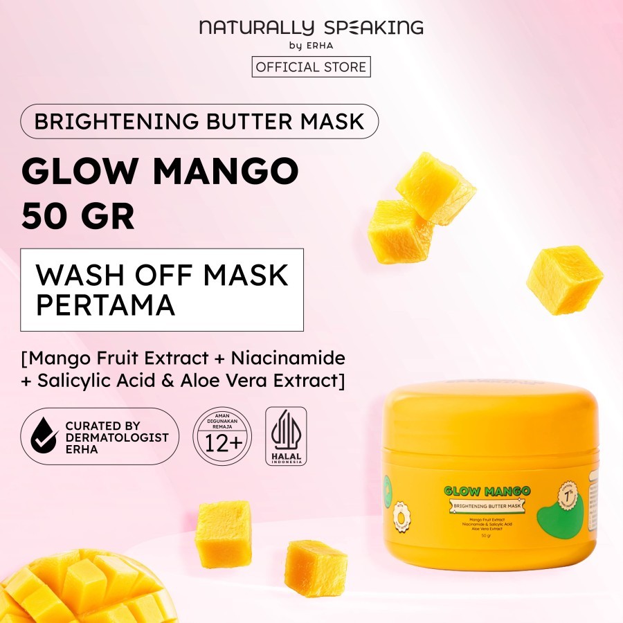 Jual Naturally Speaking Glow Mango Brightening Butter Mask | Shopee Indonesia