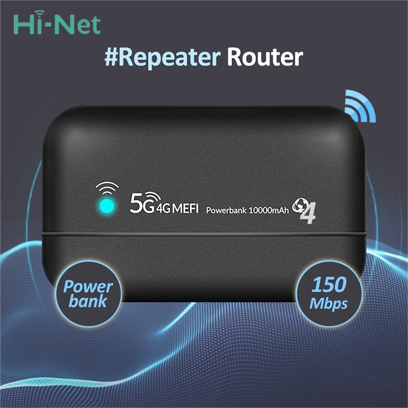 Jual Hi-Net&Bonkyo PW100 Router Nirkabel 10000mAh Baterai Daya Seluler ...