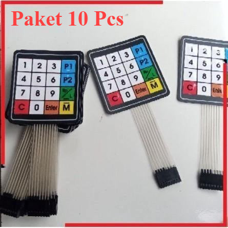 Jual 10 Pcs Keypad Pom Mini Laminasi Biasa Tombol Kipet Custom Sticker ...