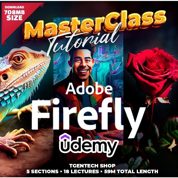 Jual beli 2 bonus 1 Udemy - Adobe Firefly A Guide to AI Art, Generative AI, Photoshop ...