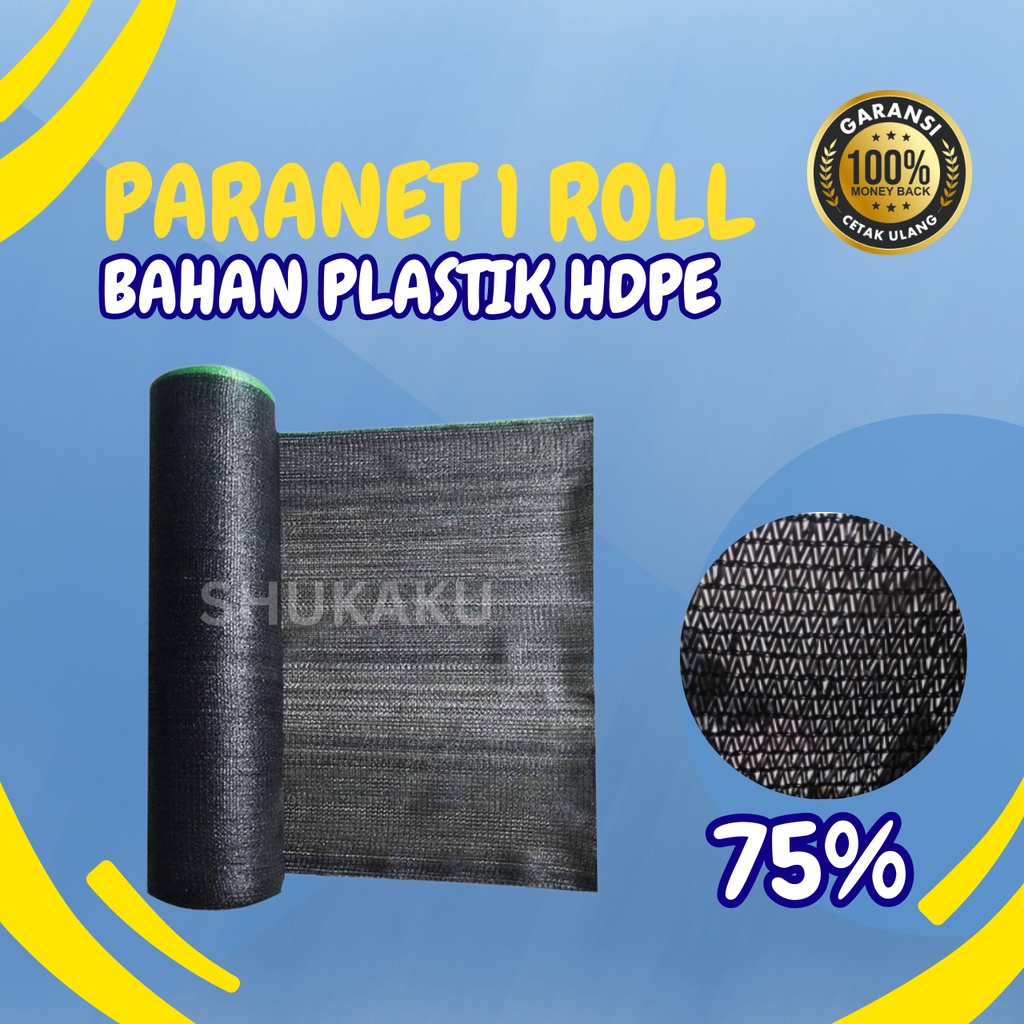 Jual Paranet PeneduhTanaman 75% 1 Roll Lebar 3 Meter Panjang 100 Meter ...