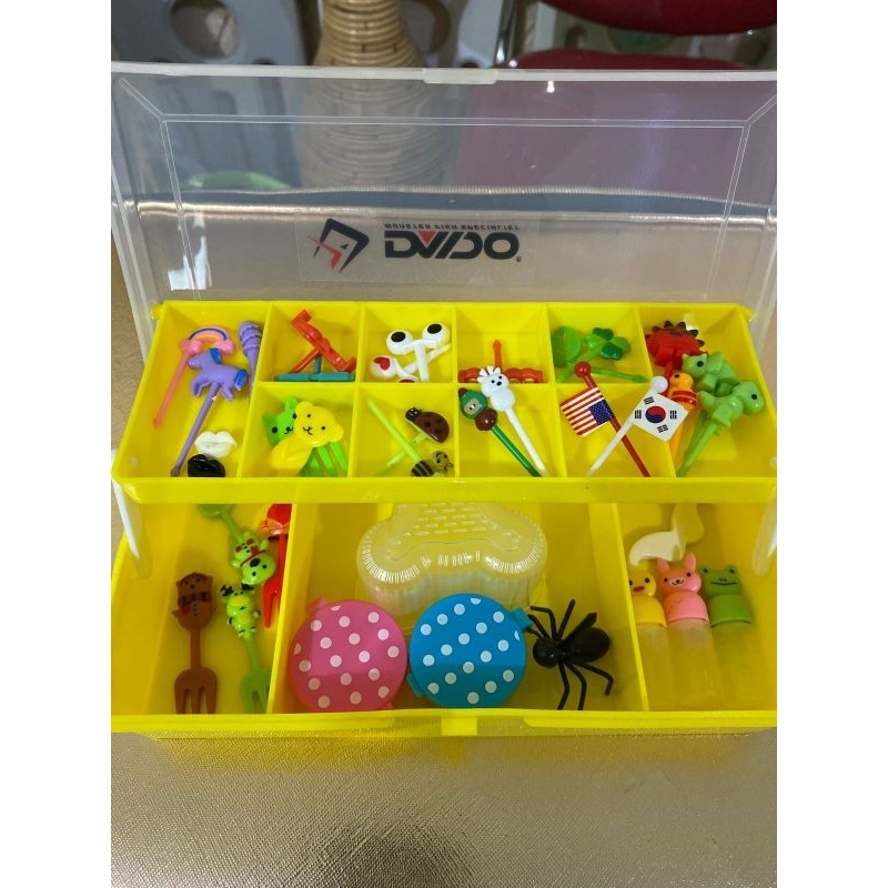 Jual Wadah Box Perlengkapan Bento Tingkat / kotak food pick bento garpu ...
