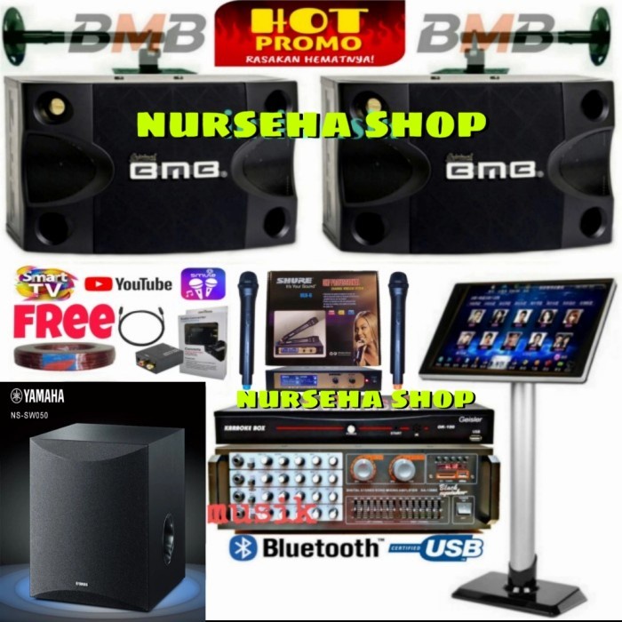 Jual paket karaoke home bmb 8 inch full set | Shopee Indonesia