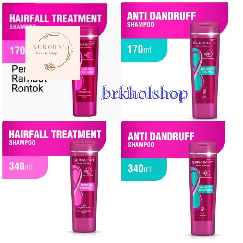 Jual SERASOFT SERUM SHAMPOO HAIR FALL & DANDRUFF TREATMENT 170/340ML ...
