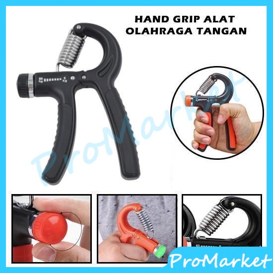 Jual PRO Hand Grip Adjustable Foam Spring Alat Latihan Olahraga Otot ...