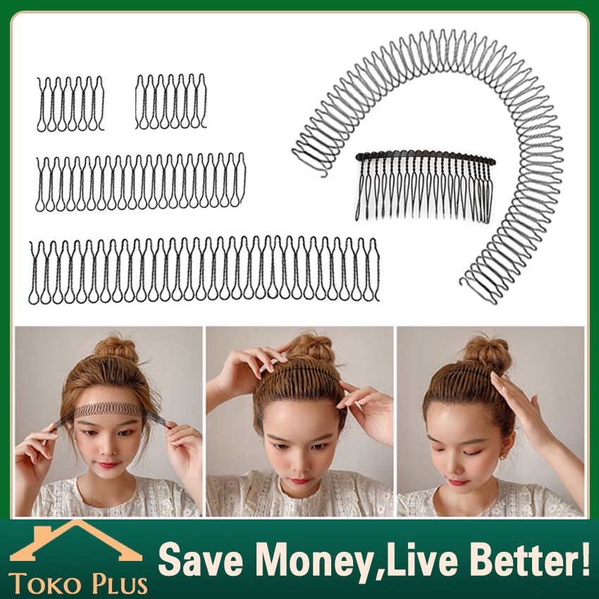 Jual 5Pcs Sisir Jepit Rambut Rusak Poni Elastis Untuk Wanita Gaya Korea ...