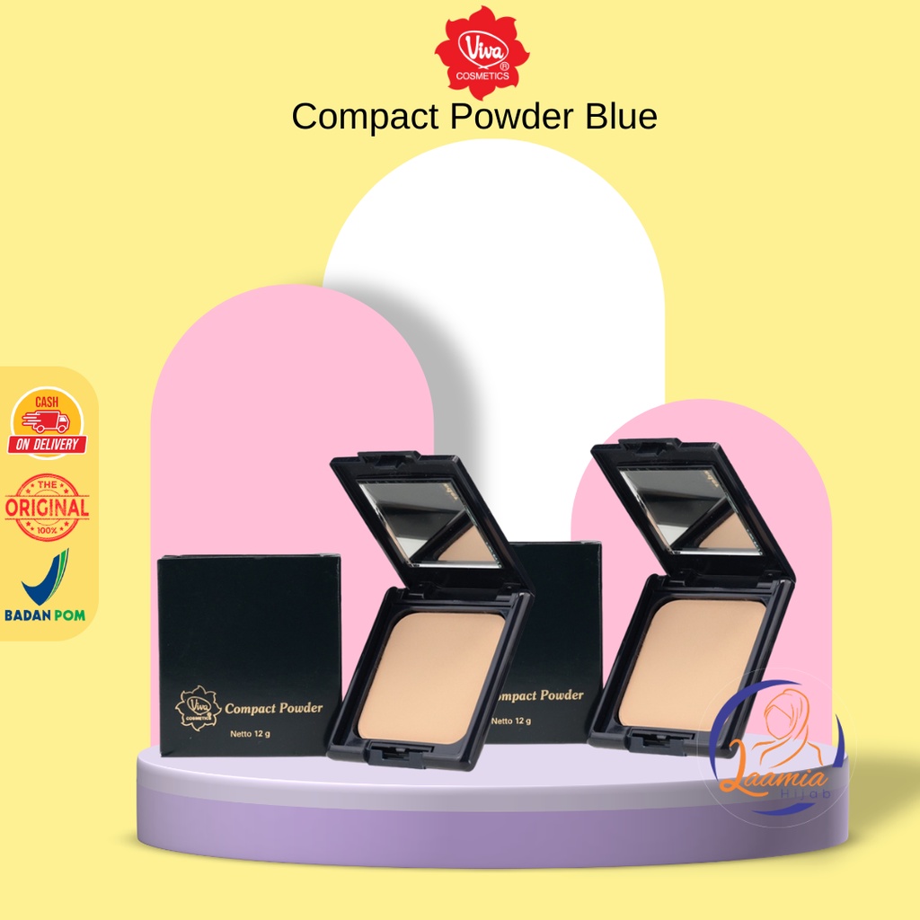 Jual Laamia Viva Compact Powder Blue (Biru) - Bedak padat tersedia 2 ...