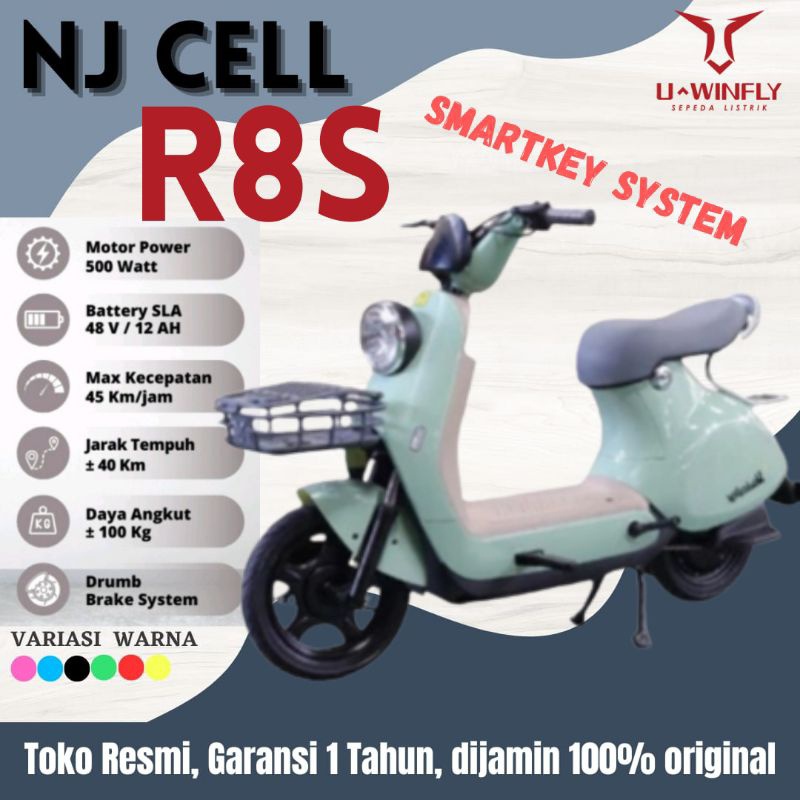 Jual SEPEDA LISTRIK U-WINFLY TERBARU REDFISH 8,R8S 48V 12AH BARU ...