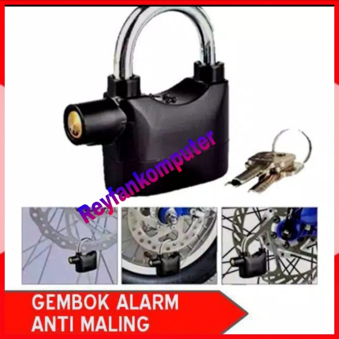 Jual Rpts kunci gembok alrm kunci gembok motor anti maling | Shopee ...