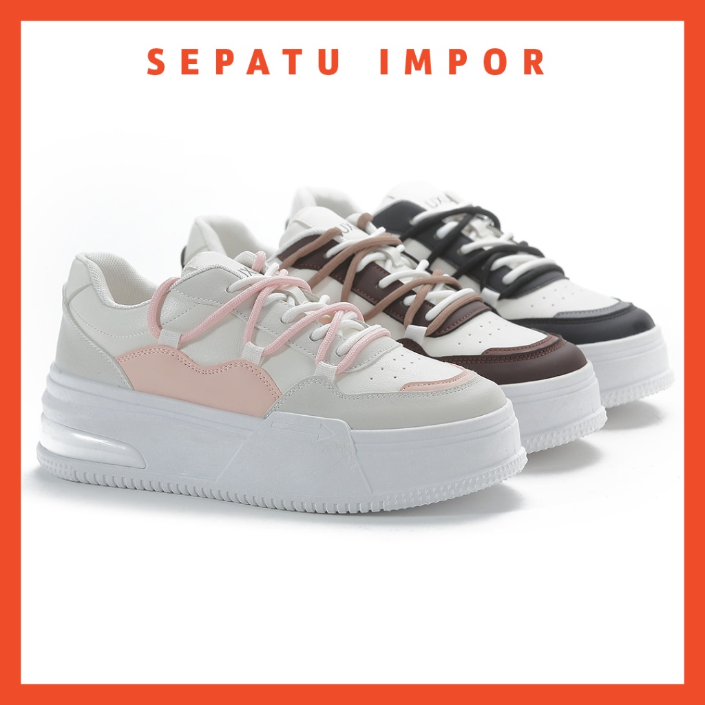 Jual SEPATU SNEAKERS WANITA FASHION MODEL KOREA TERBARU TERLARIS ...