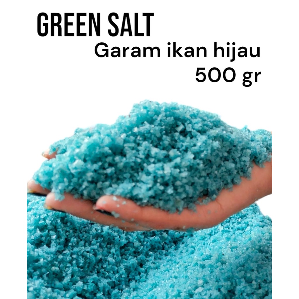 Jual 500 GR GARAM IKAN HIJAU GARAM IKAN KARANTINA GREEN SALT PREMIUM ...