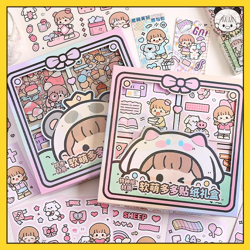 Jual ⭐ MKBK ⭐ Sticker Aesthetic Stiker 72 Lembar Stiker Masu Mochi ...