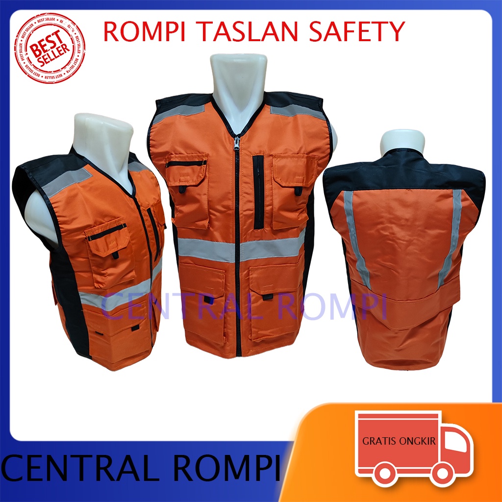 Jual Bandung_Rompi Rompi Safety Bahan Taslan Anti Air Premium Terbaru ...