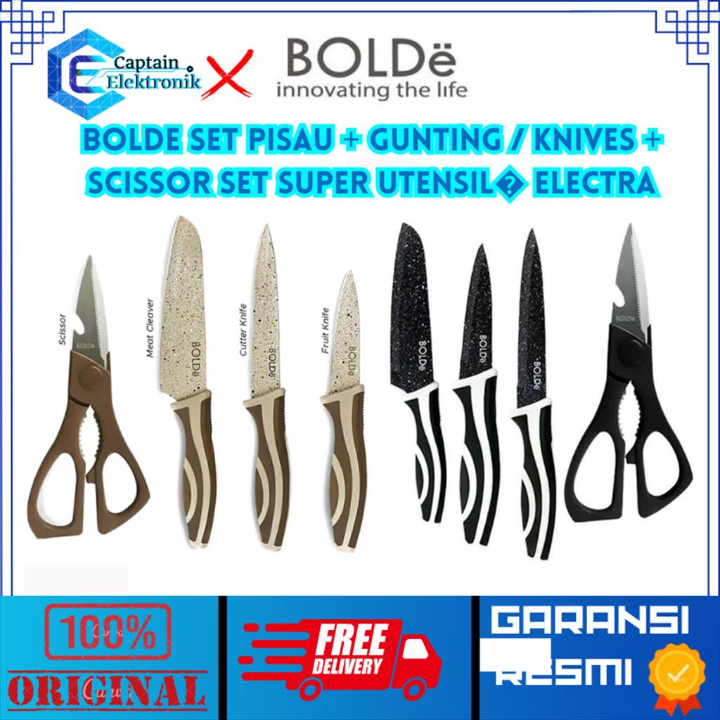 Jual BOLDe Set Pisau + Gunting / Knives + Scissor Set Super utensil ...