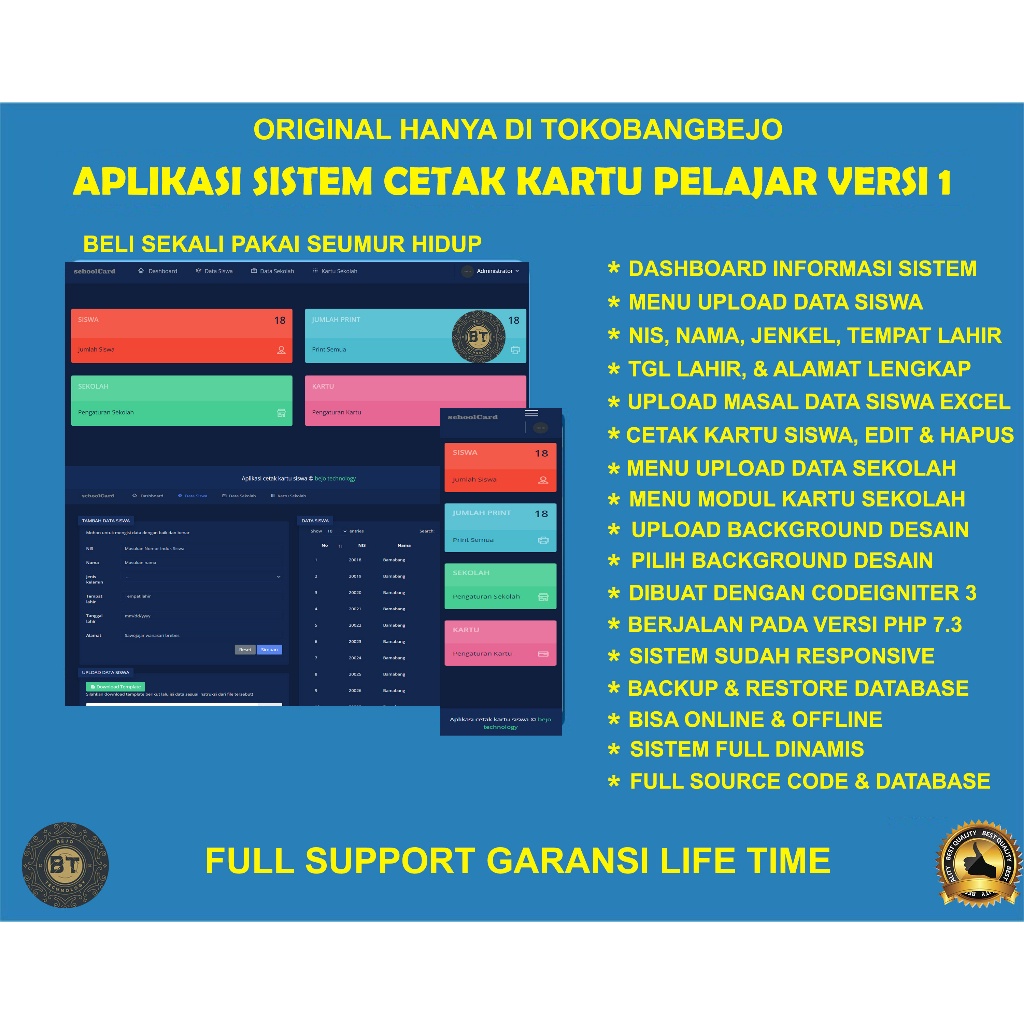 Jual APLIKASI WEB SOURCE CODE CETAK KARTU PELAJAR SISWA GARANSI SEUMUR ... Jual APLIKASI WEB SOURCE CODE CETAK KARTU PELAJAR SISWA GARANSI SEUMUR ...